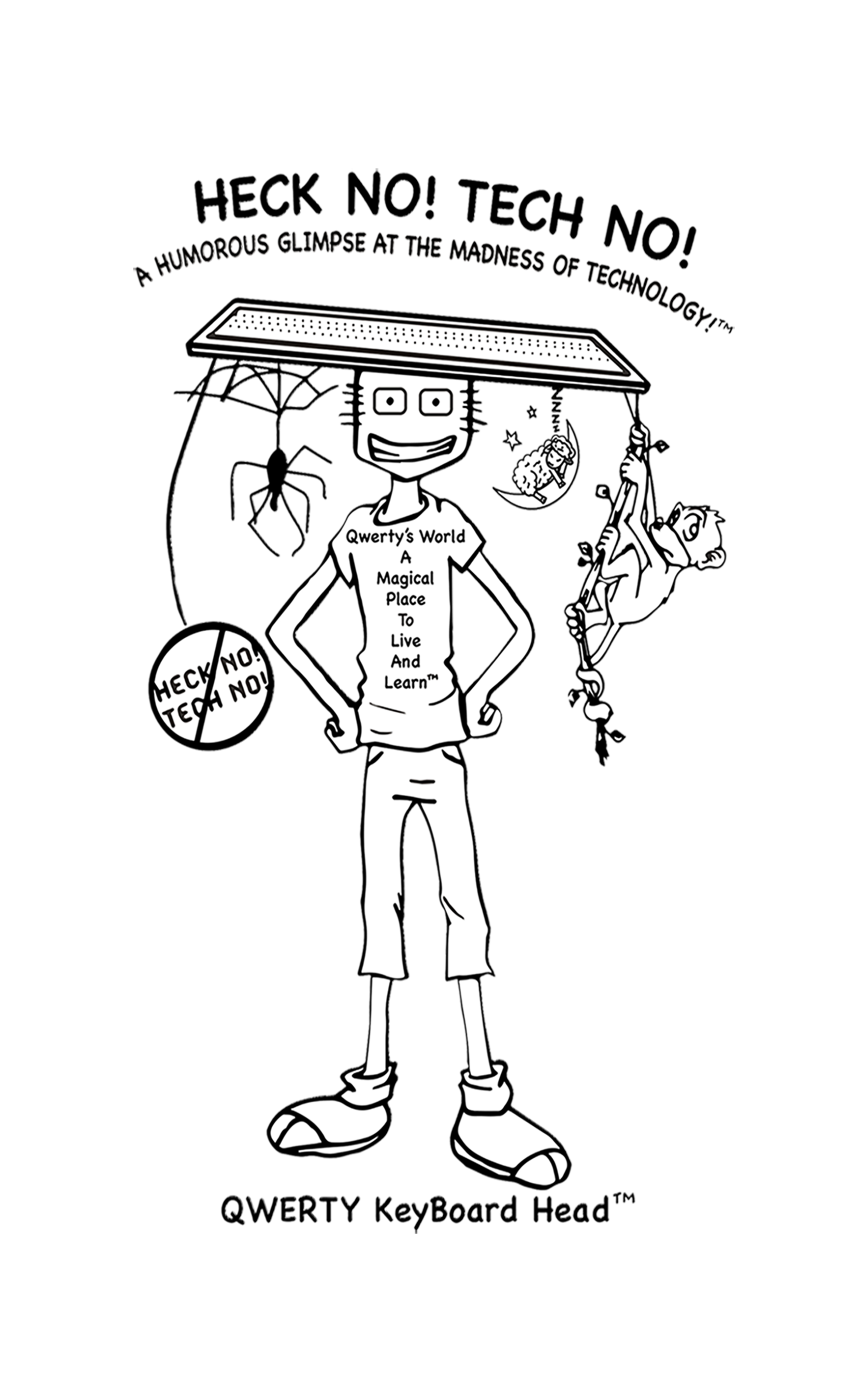 Qwerty KeyBoard Head™ – patafeaCreative